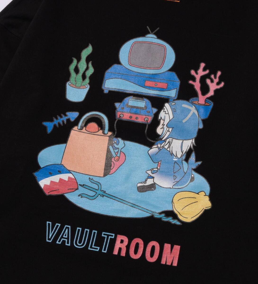 即発送 vaultroom GAWR GURA VR × GURA L/S TEE BLACK L ボルト 即発送 vaultroom GAWR GURA VR × GURA L/S TEE BLACK L ボルト