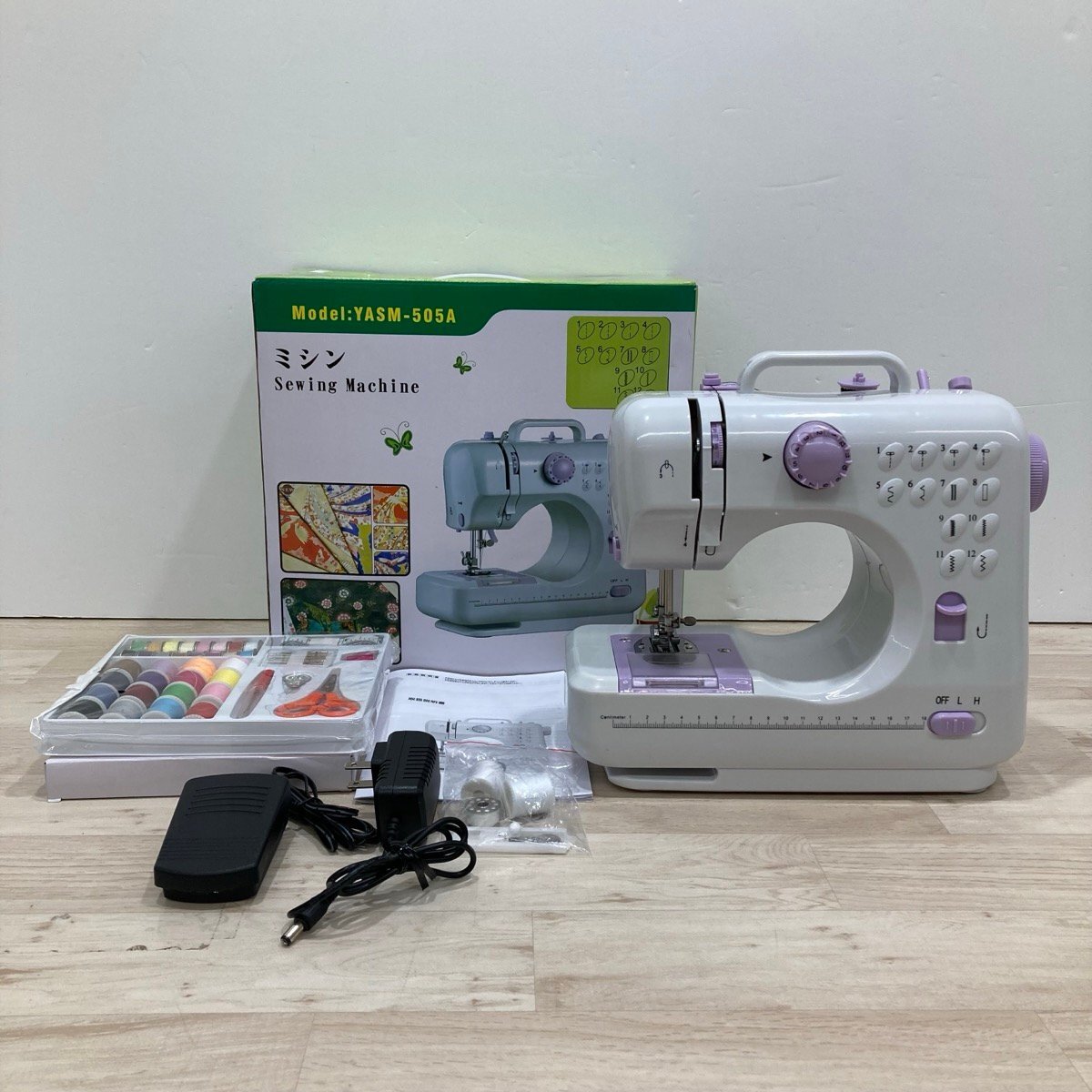 Yahoo!オークション - 家庭用コンパクトミシン YASM-505[D1078]