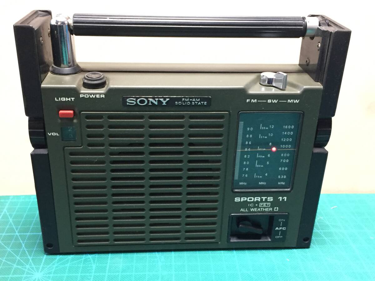 Yahoo!オークション - SONY/ソニー SPORTS 11 ポータブルラジオ ICF-11...