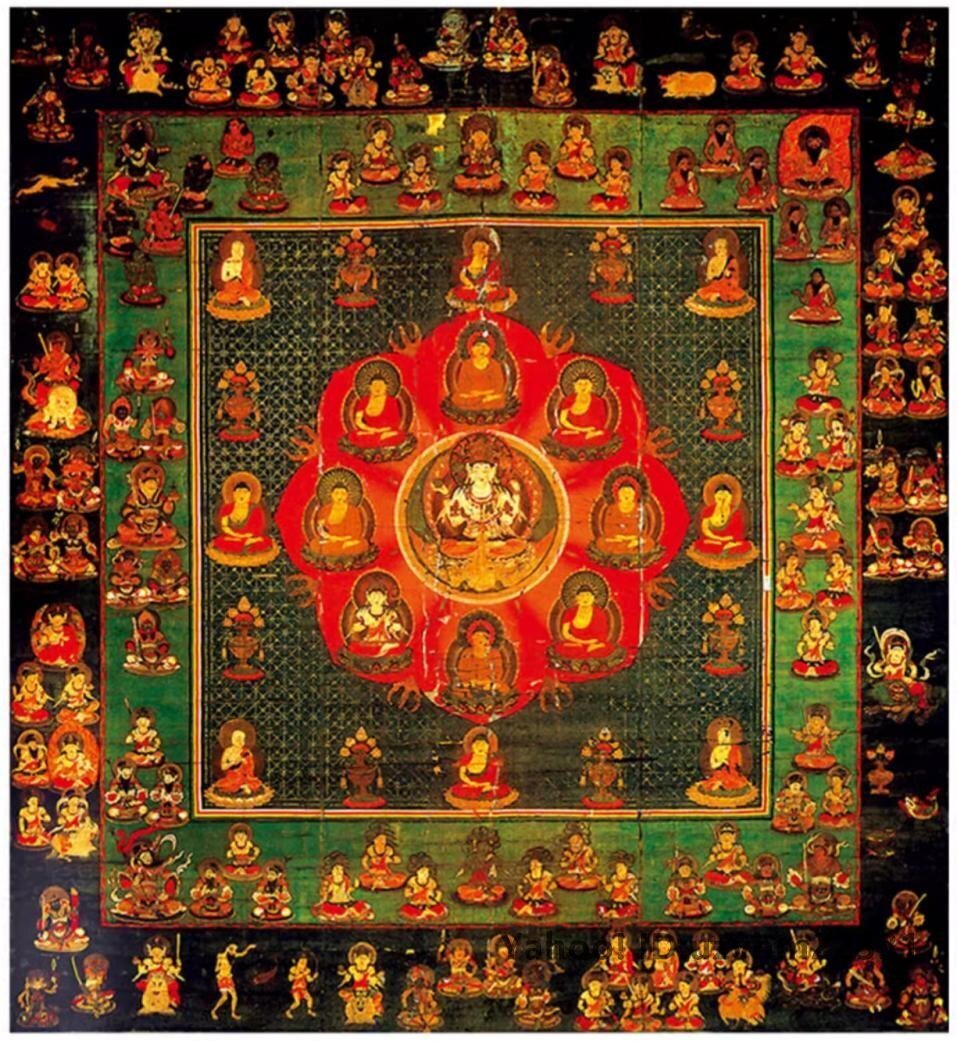 曼荼羅 孔雀經曼茶羅 密宗 唐密東密密教 観法 瞑想 仏母大孔雀明王(掛軸)｜売買されたオークション情報、yahooの商品情報をアーカイブ公開 - オークファン（aucfan.com）