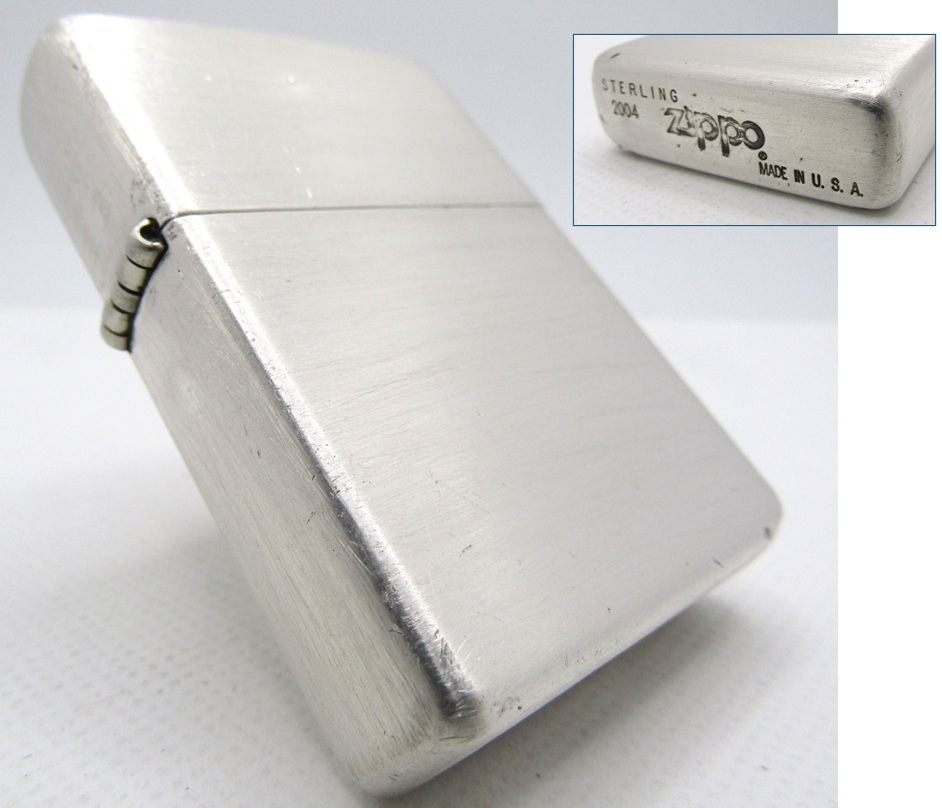 Yahoo!オークション - 純銀 スターリングシルバー 925 zippo ジッポ 20...