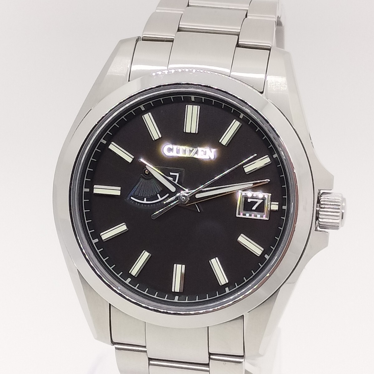 美品】CITIZEN The CITIZENザ・シチズン AQ1030-57E メンズ 美品】CITIZEN The CITIZENザ・シチズン AQ1030-57E メンズ