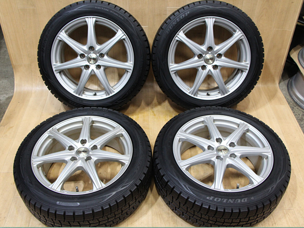 Yahoo!オークション - B607 Treffer 17X7J+53 114.3 ダンロップ WINTER...