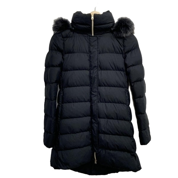 Yahoo!オークション - ヘルノ HERNO ダウンコート サイズ38 S - 黒 レ...