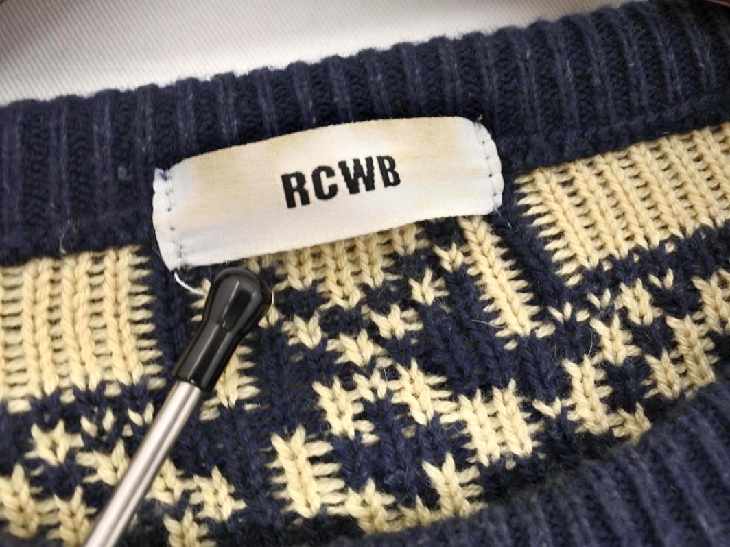 Yahoo!オークション - RCWB ロデオクラウンズワイドボール 総柄 ニット...