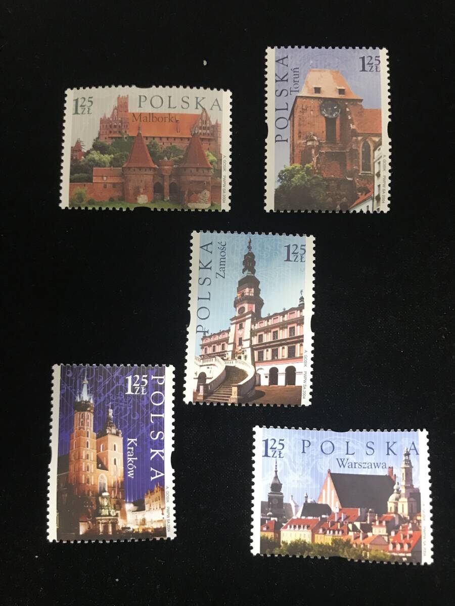 Yahoo!オークション - ポーランド《世界遺産》SCOTT#3755-59/5種完/200...