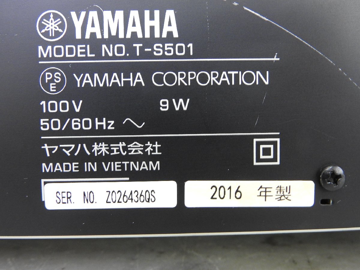 Yahoo!オークション - YAMAHA ヤマハ T-S501 FM/AMチューナー 2016年...