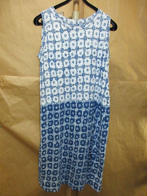 Yahoo!オークション - 45r 45rpm インディゴ フラワー 総柄 ノースリー...