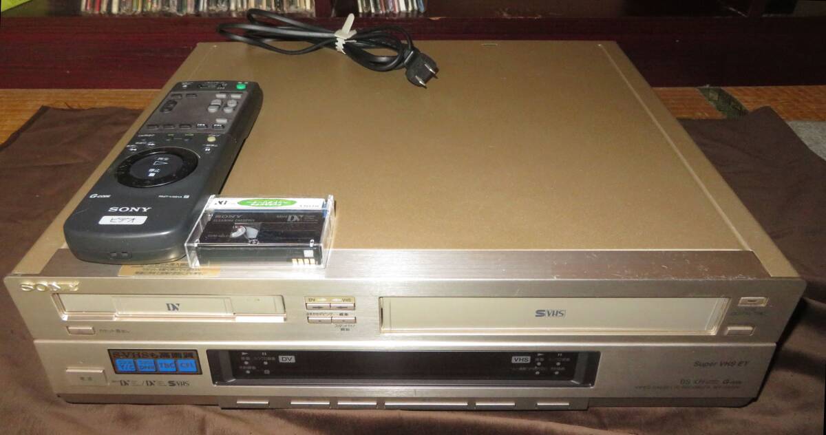 Yahoo!オークション - ソニー SONY WV-D9000 DV&SVHSビデオカセットレ...