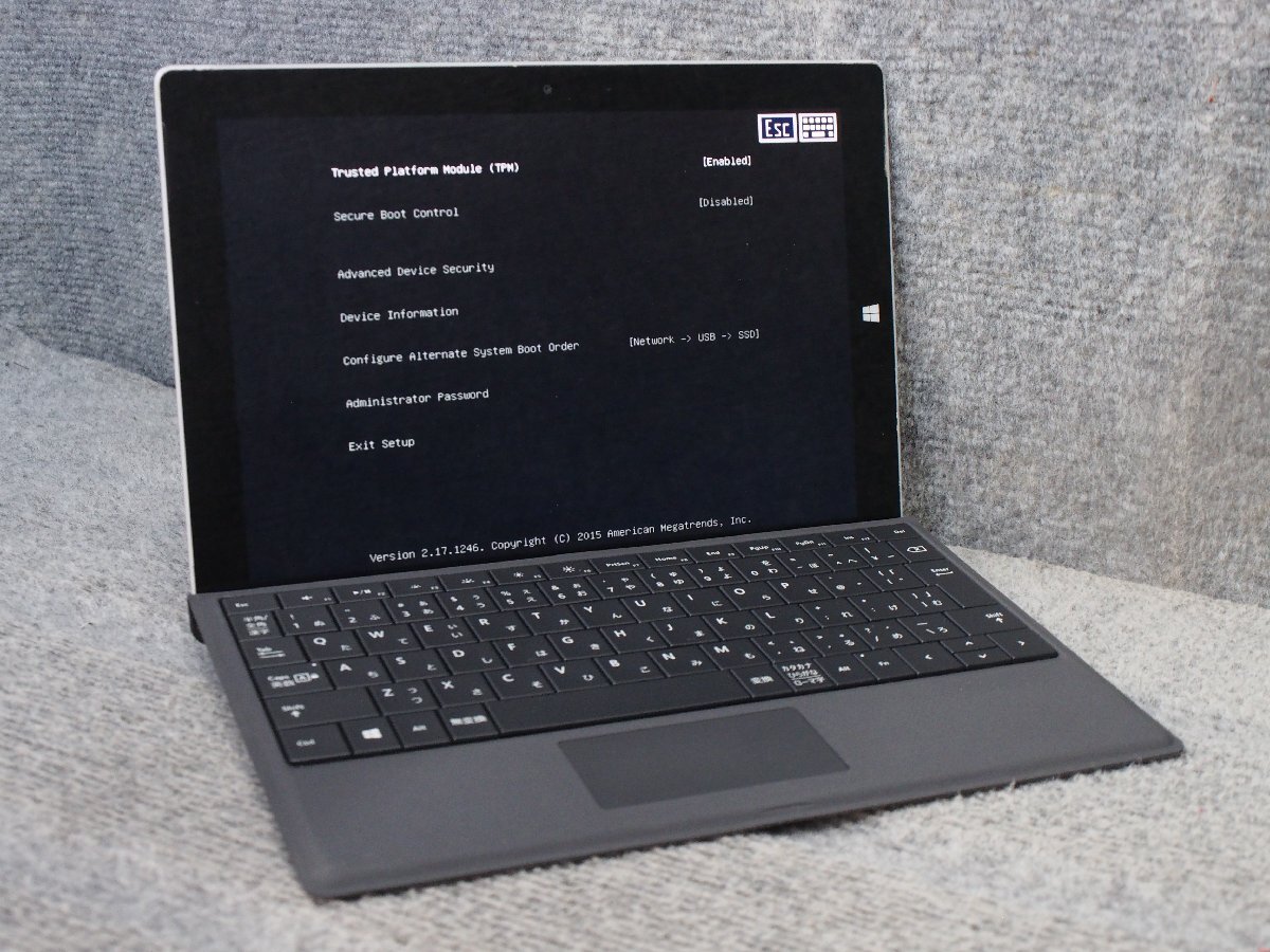 Yahoo!オークション - Microsoft Surface3 128GB 1657 Atom x7-Z8700 1...