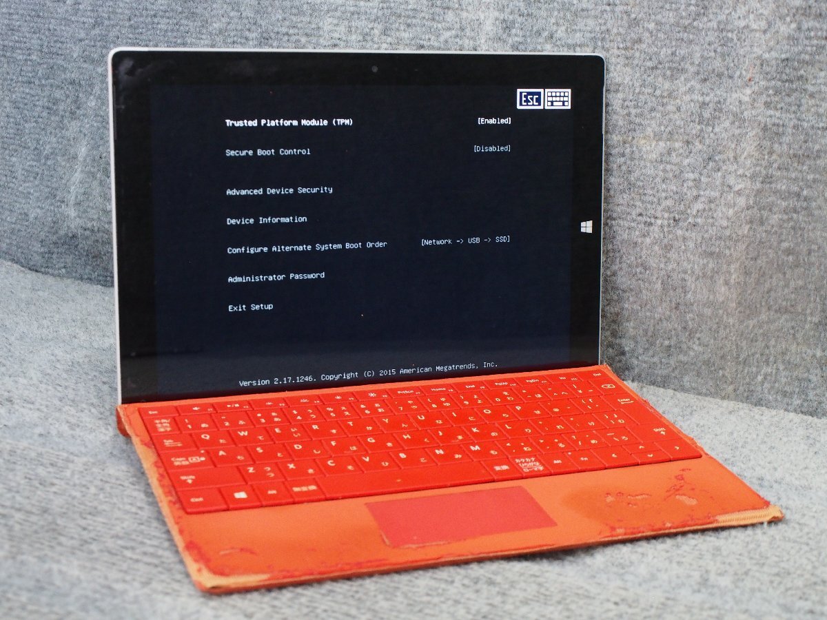 Yahoo!オークション - Microsoft Surface3 128GB 1657 Atom x7-Z8700 1...