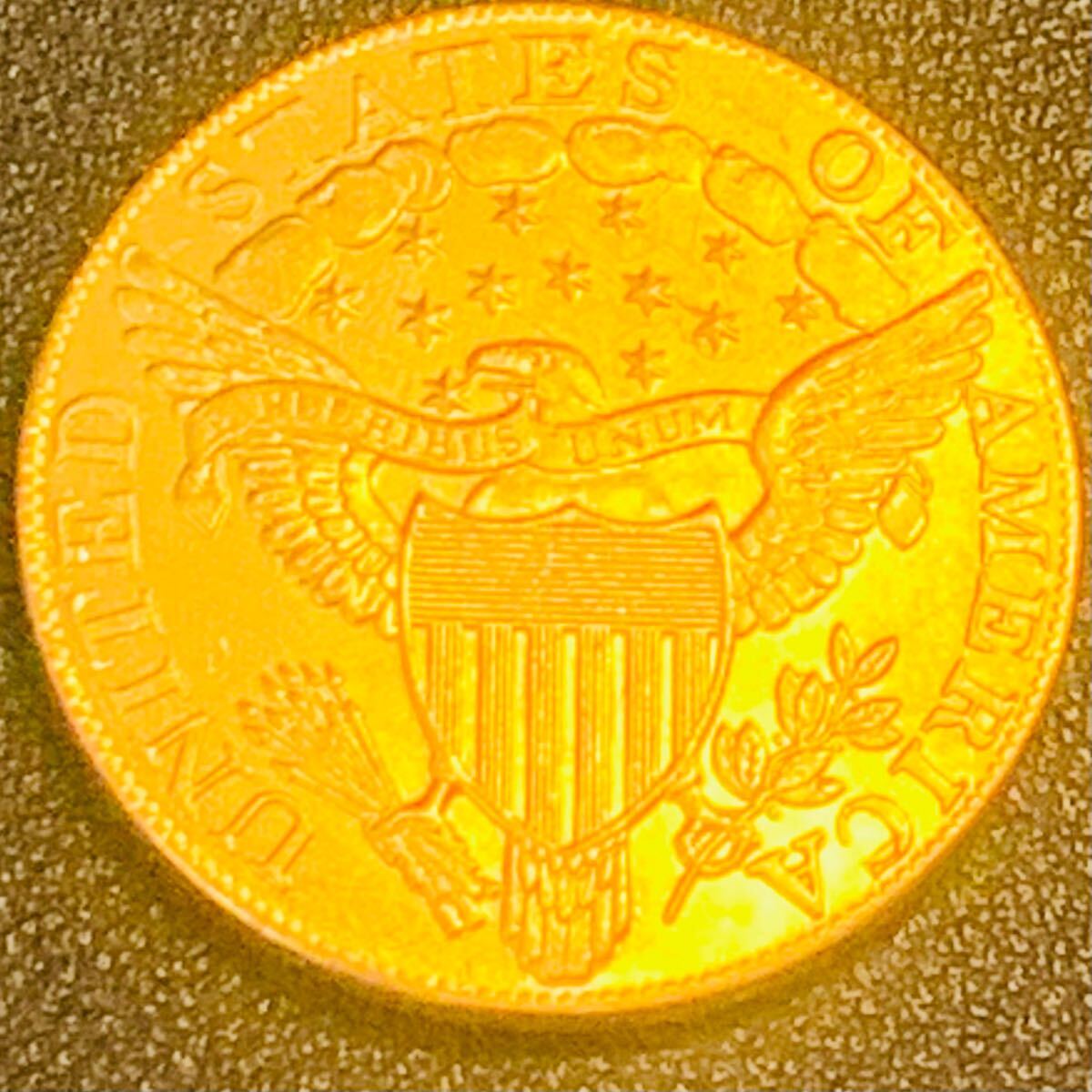 Yahoo!オークション - 金貨 古銭 アメリカ 1801年 自由の女神 リバティ...