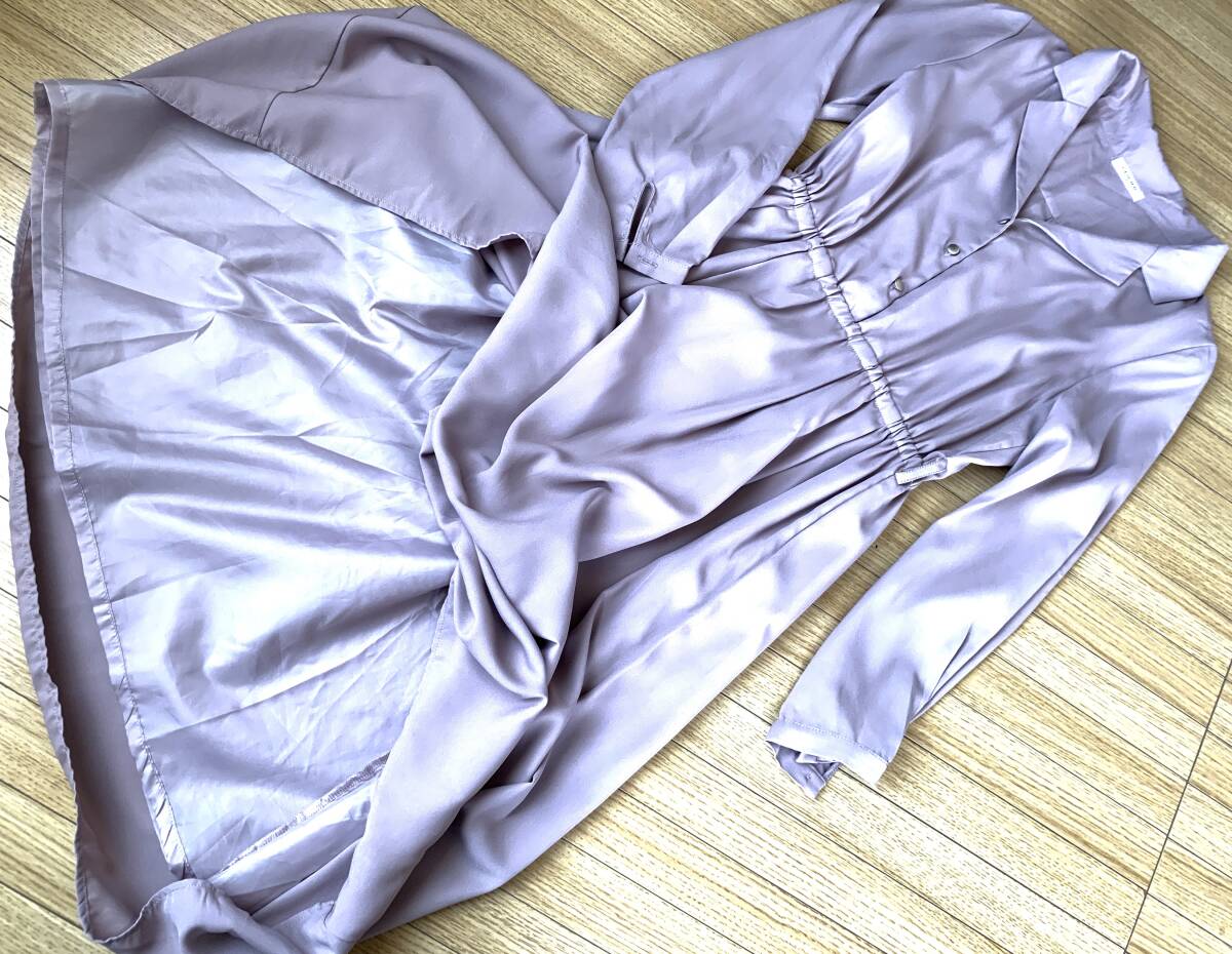 Yahoo!オークション - 522 ロングワンピース 薄紫