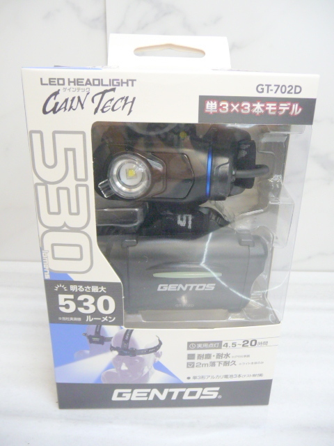 Yahoo!オークション - 新品未開封品 GENTOS/ジェントス LEDヘッドライ...
