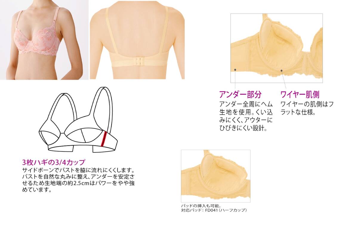 Yahoo!オークション - 補正用ブラジャー D75 USED クリーニング済み ...