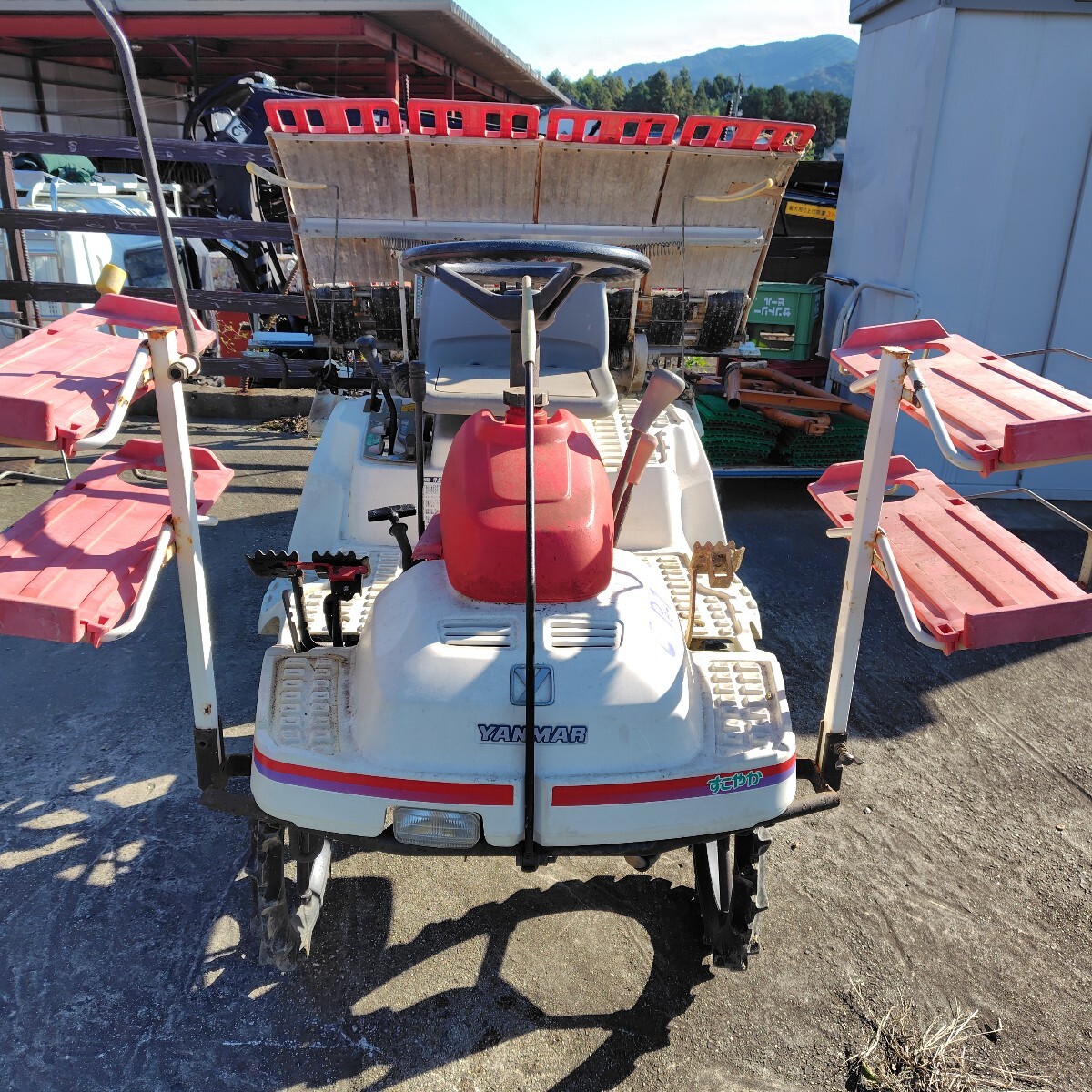 Yahoo!オークション - ヤンマー 田植え機 Pe-1 4条植え 乗用田植機 引...