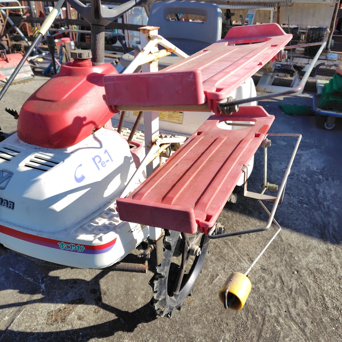 Yahoo!オークション - ヤンマー 田植え機 Pe-1 4条植え 乗用田植機 引...