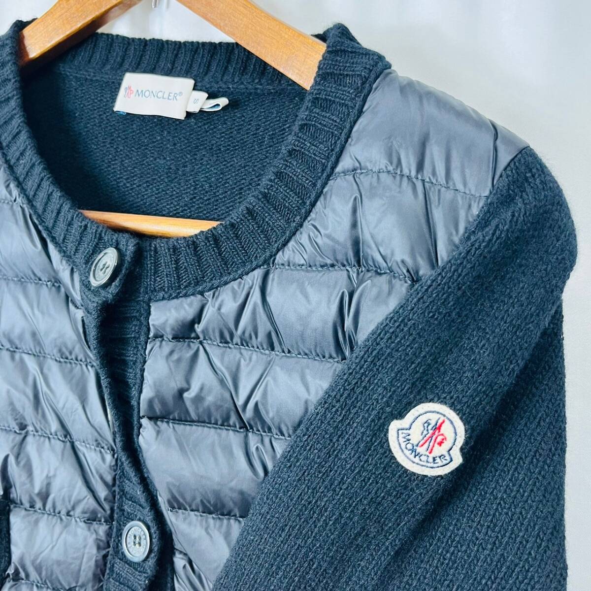 Yahoo!オークション - MONCLER モンクレール カーディガン ダウンジャ...
