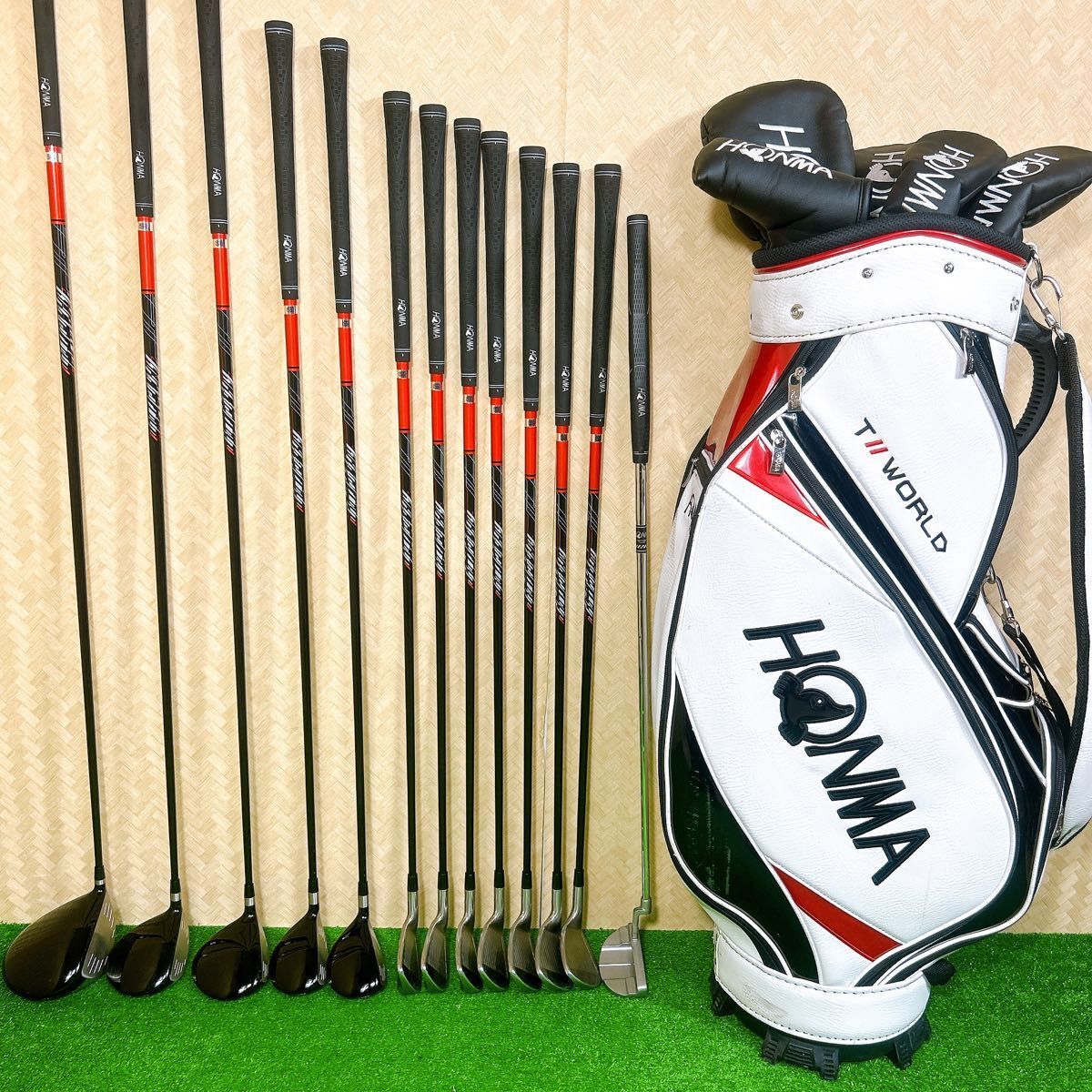 Yahoo!オークション - 良品 HONMA TW WORLD ZERO メンズ ゴルフ 13本セ...