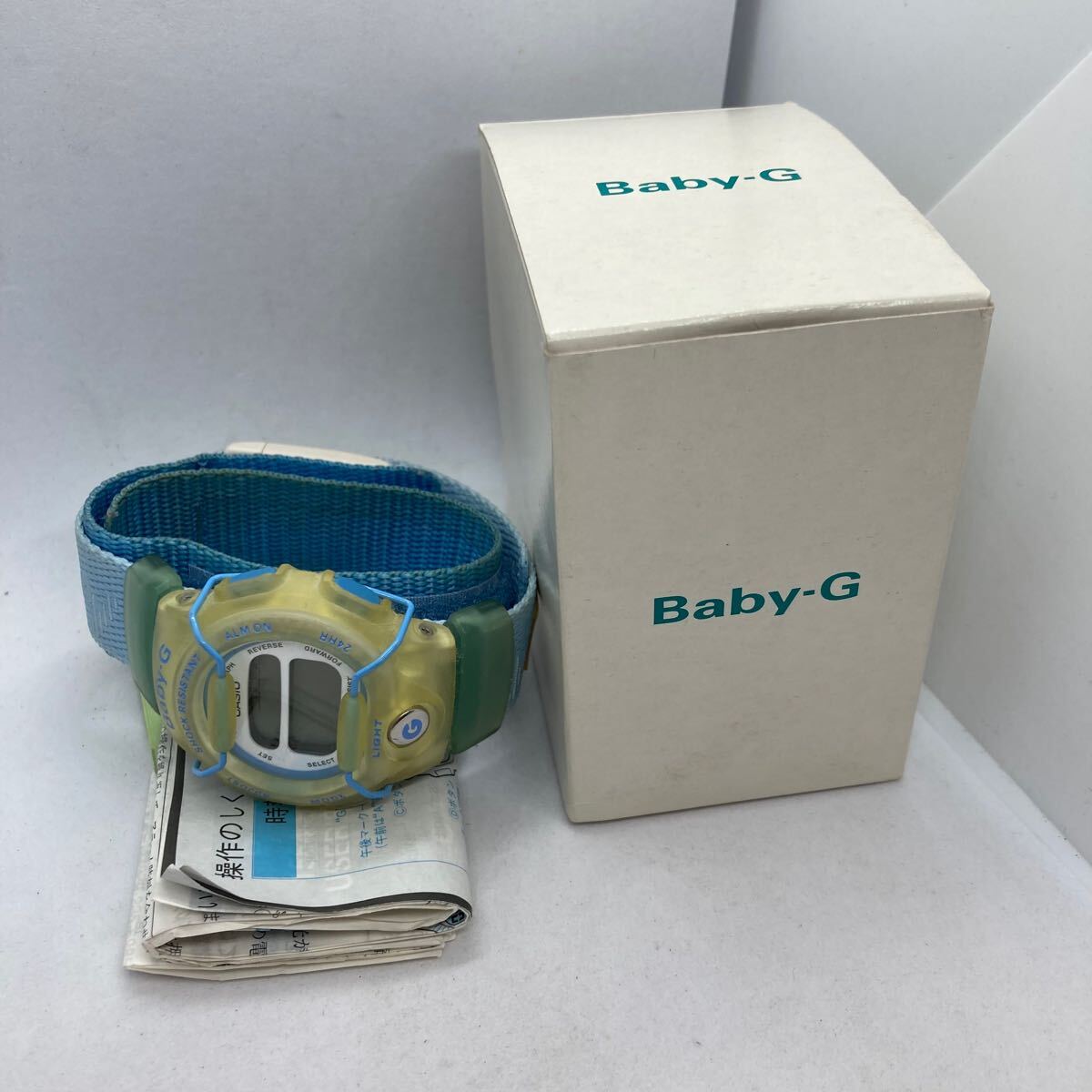 617-0343 CASIO Baby-G 腕時計 BGF-100 ナイロンベルト ブルー 電池切れ 動作未確認(その他)｜売買されたオークション情報、yahooの商品情報をアーカイブ公開 ...