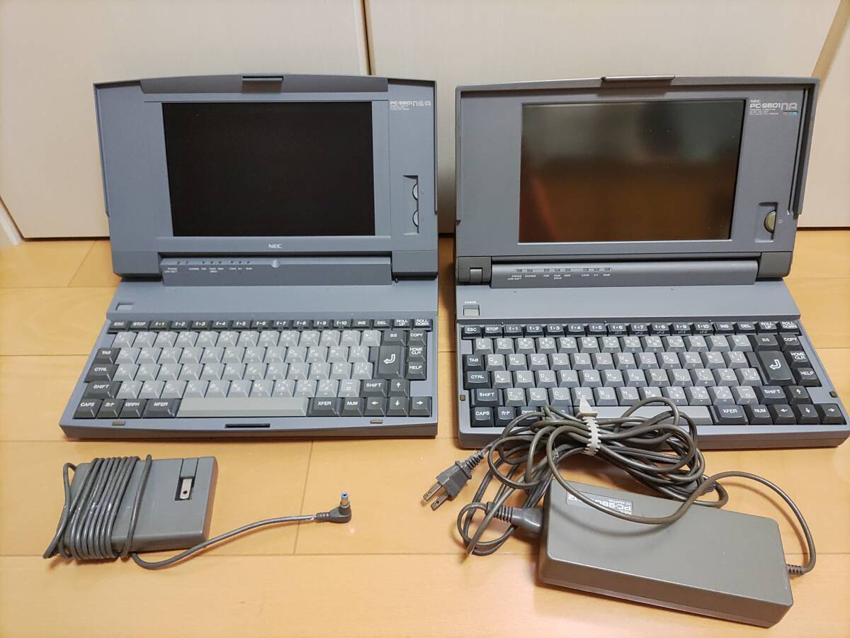 Yahoo!オークション - PC9801 ノートブック 二台セット NEC PC-9801NA/...