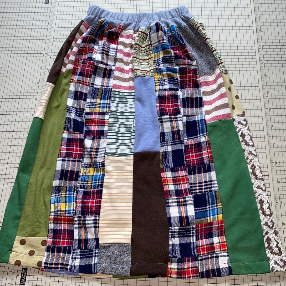 Yahoo!オークション - ハンドメイド パッチワークロングスカート
