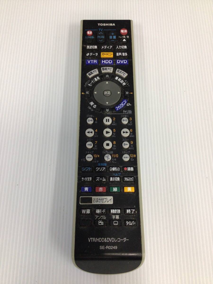 Yahoo!オークション - 浜/TOSHIBA/VTR/DVD/HDD/リモコン/SE-R0249/動作...