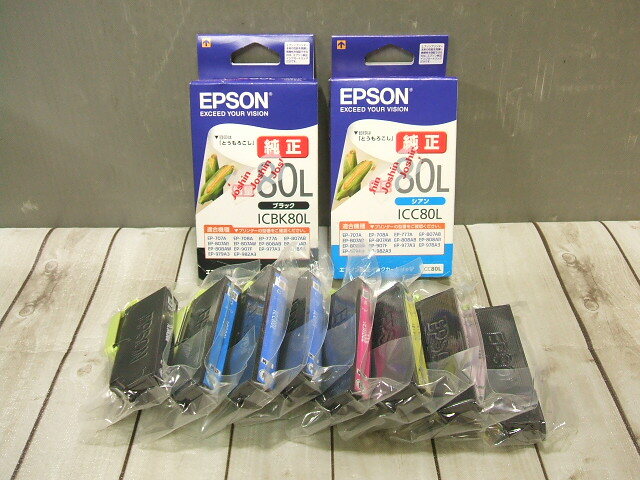 Yahoo!オークション - 【エプソン純正インクカートリッジ】EPSON 80L 5...