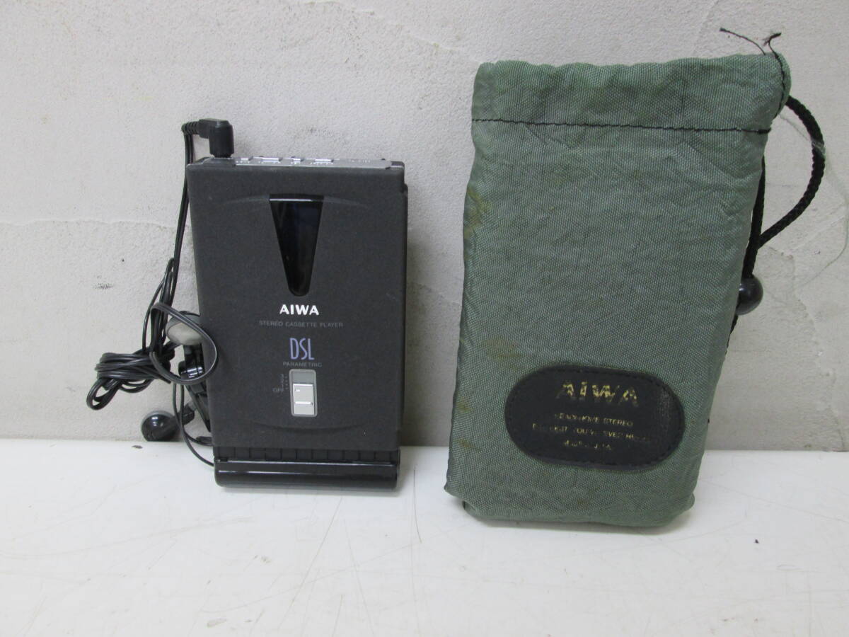 Yahoo!オークション - (48) AIWA アイワ HS-PL30 ポータブルカセットプ...