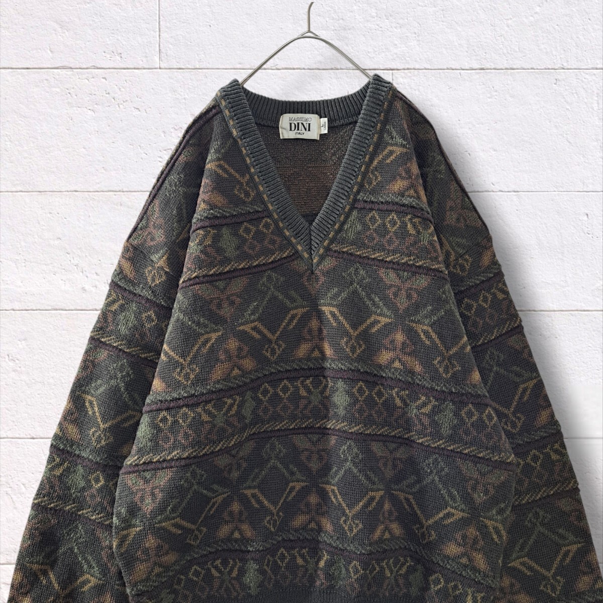 Yahoo!オークション - y14 1円スタートトップス ニットセーター メンズ...