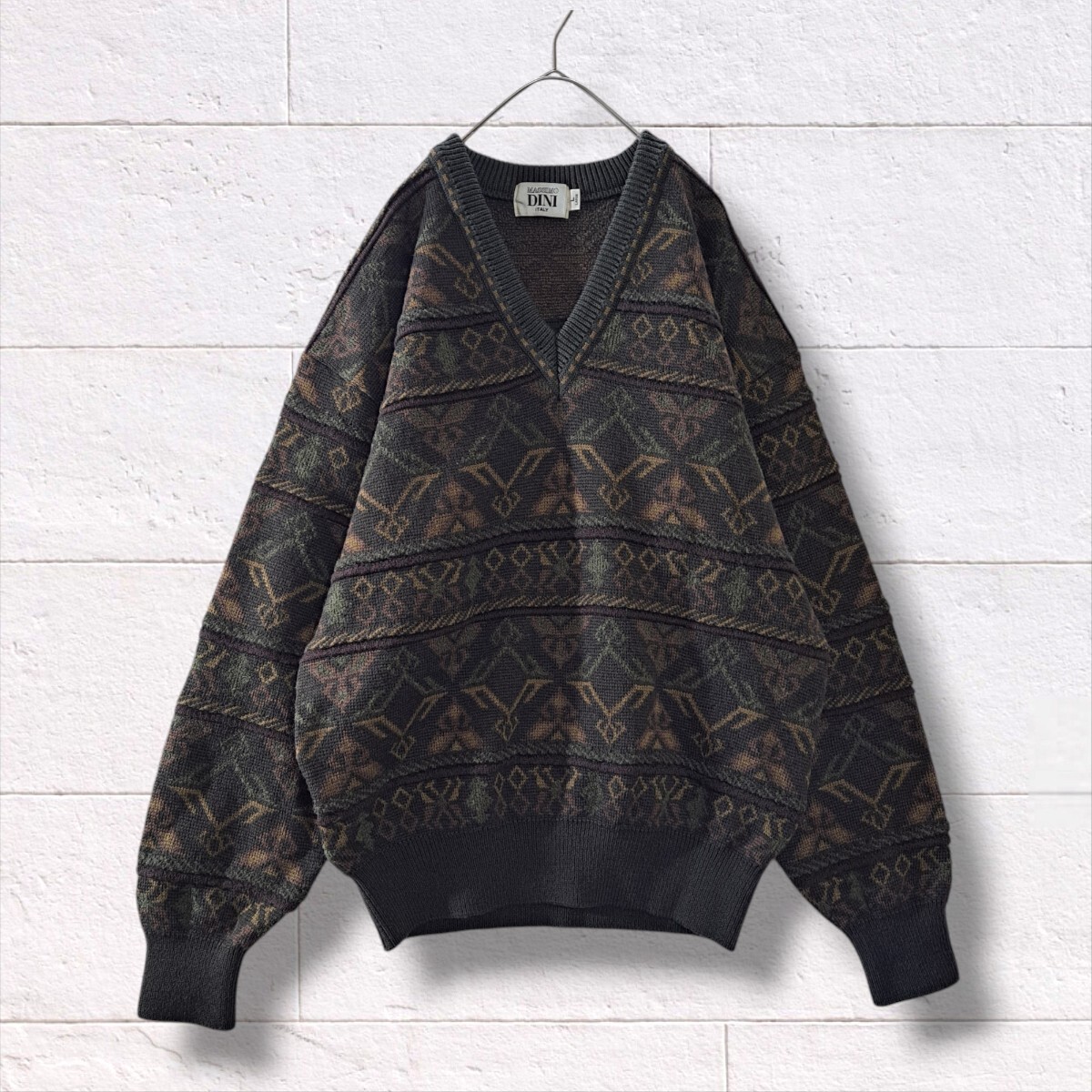 Yahoo!オークション - y14 1円スタートトップス ニットセーター メンズ...