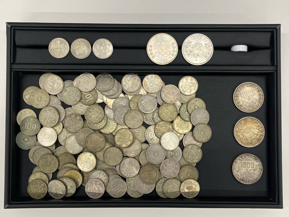 Yahoo!オークション - #6440【総重量 734g】銀貨まとめ/100円銀貨 鳳凰...