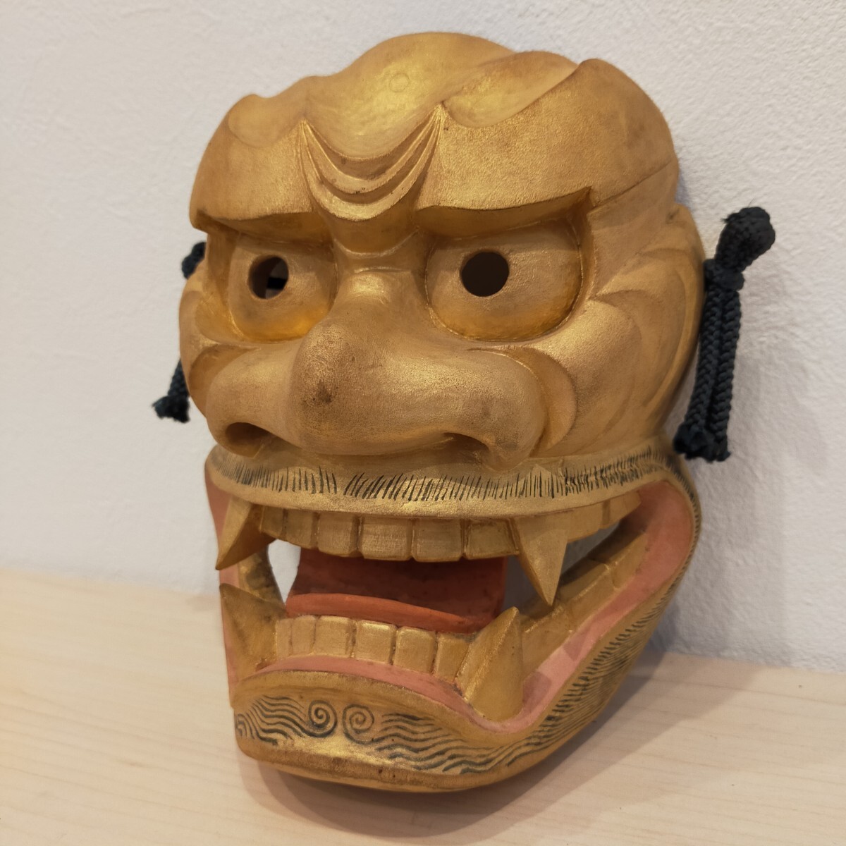 Yahoo!オークション - a109 能面 小獅子 能楽 獅子口 顰 連獅子 獅子...