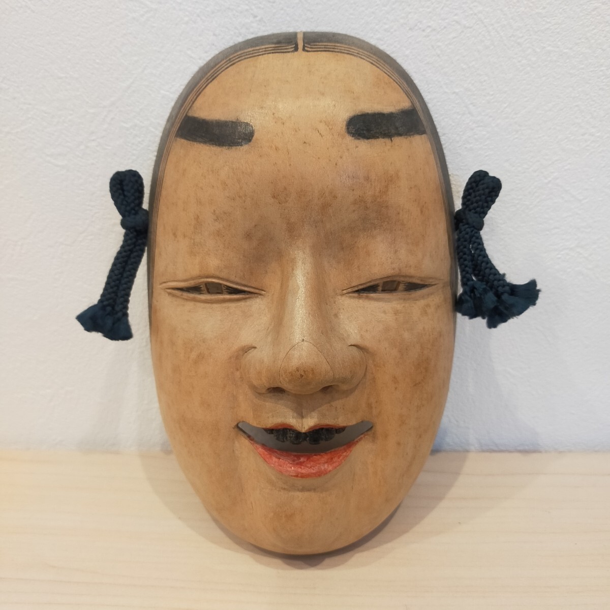 Yahoo!オークション - a114 能面 小面 孫次郎 若女 お面 木彫 能楽 木...