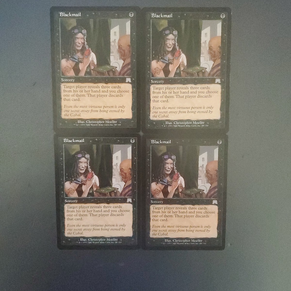 Yahoo!オークション - MTG 脅迫状 ONS 英語 4枚セット