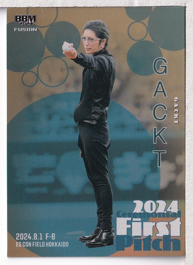 Yahoo!オークション - c68【2024BBM FUSION】始球式パラレル GACKT 100...