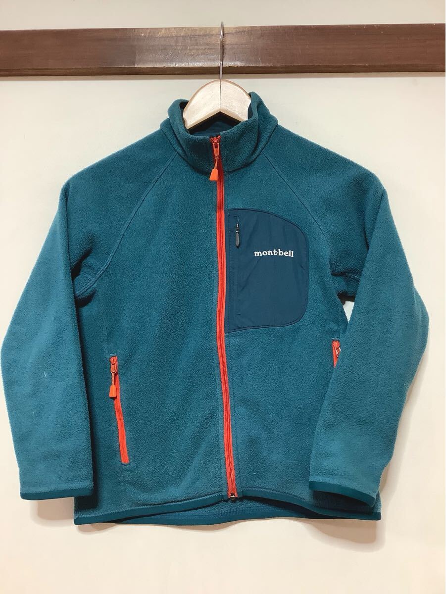 り1483 mont-bell モンベル フリースジャケット 130cm キッズ ブルーグリーン系 クリマプラス 1106606(子ども用)｜売買されたオークション情報、yahooの商品情報を ...