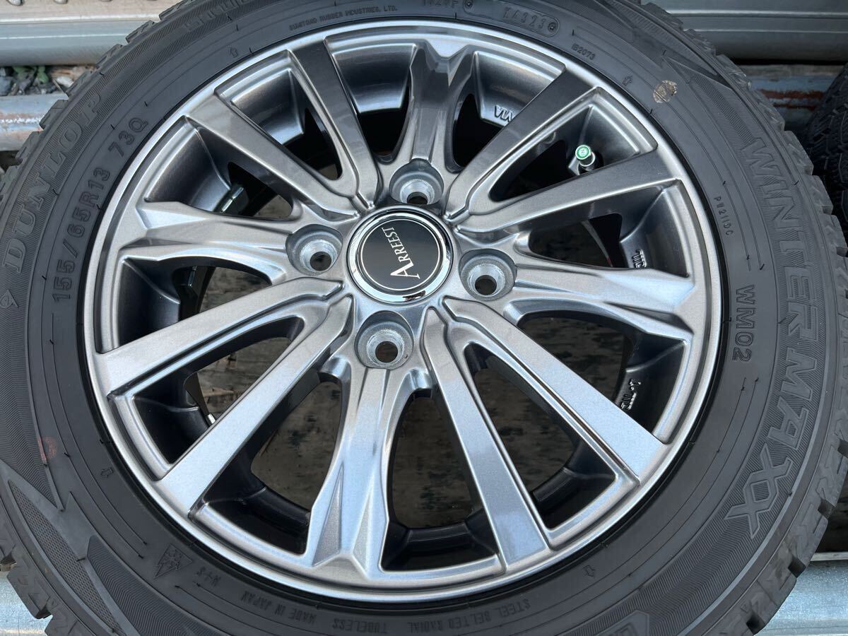 Yahoo!オークション - 155/65R13 2023年製 DUNLOP WINTERMAXX WM02 13x...