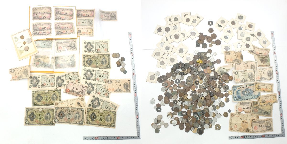 Yahoo!オークション - 旧紙幣 札 銀貨 銅貨 穴銭 他 まとめ / 約2.38k...