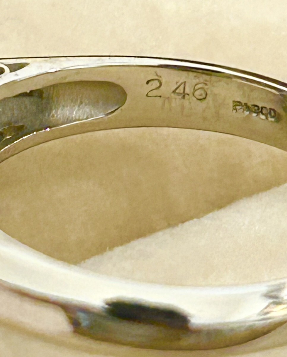 Yahoo!オークション - 2.46ct コロンビア エメラルド Pt900 ダイヤ リ...