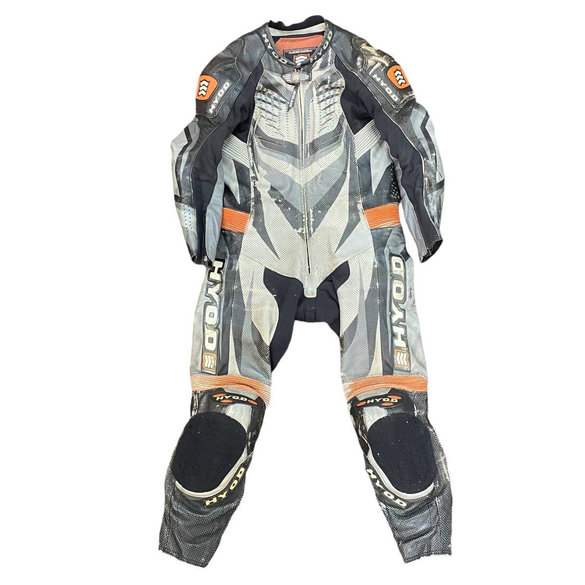 Yahoo!オークション - HYOD ヒョウドウ レーシングスーツ 革ツナギ MF...