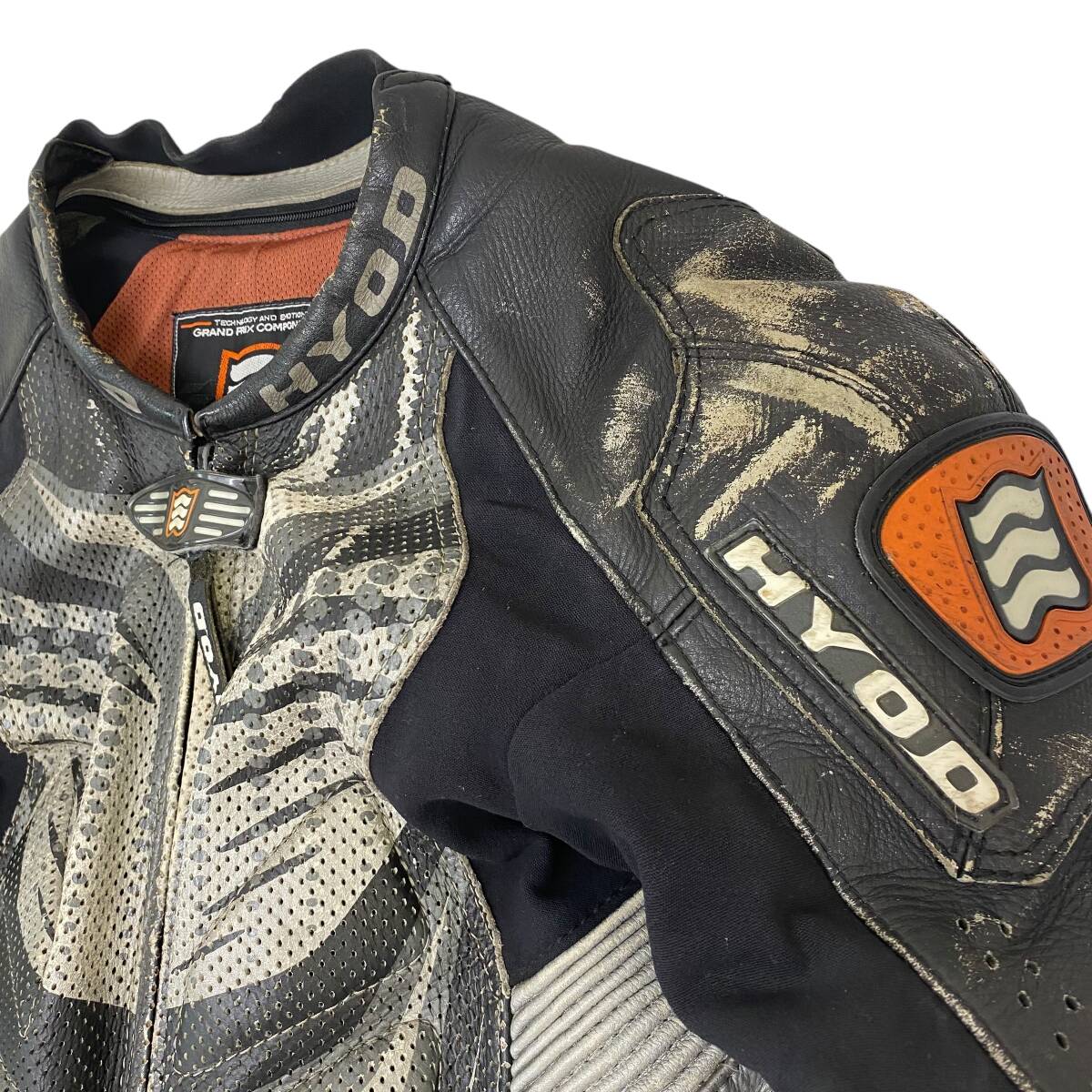 Yahoo!オークション - HYOD ヒョウドウ レーシングスーツ 革ツナギ MF...