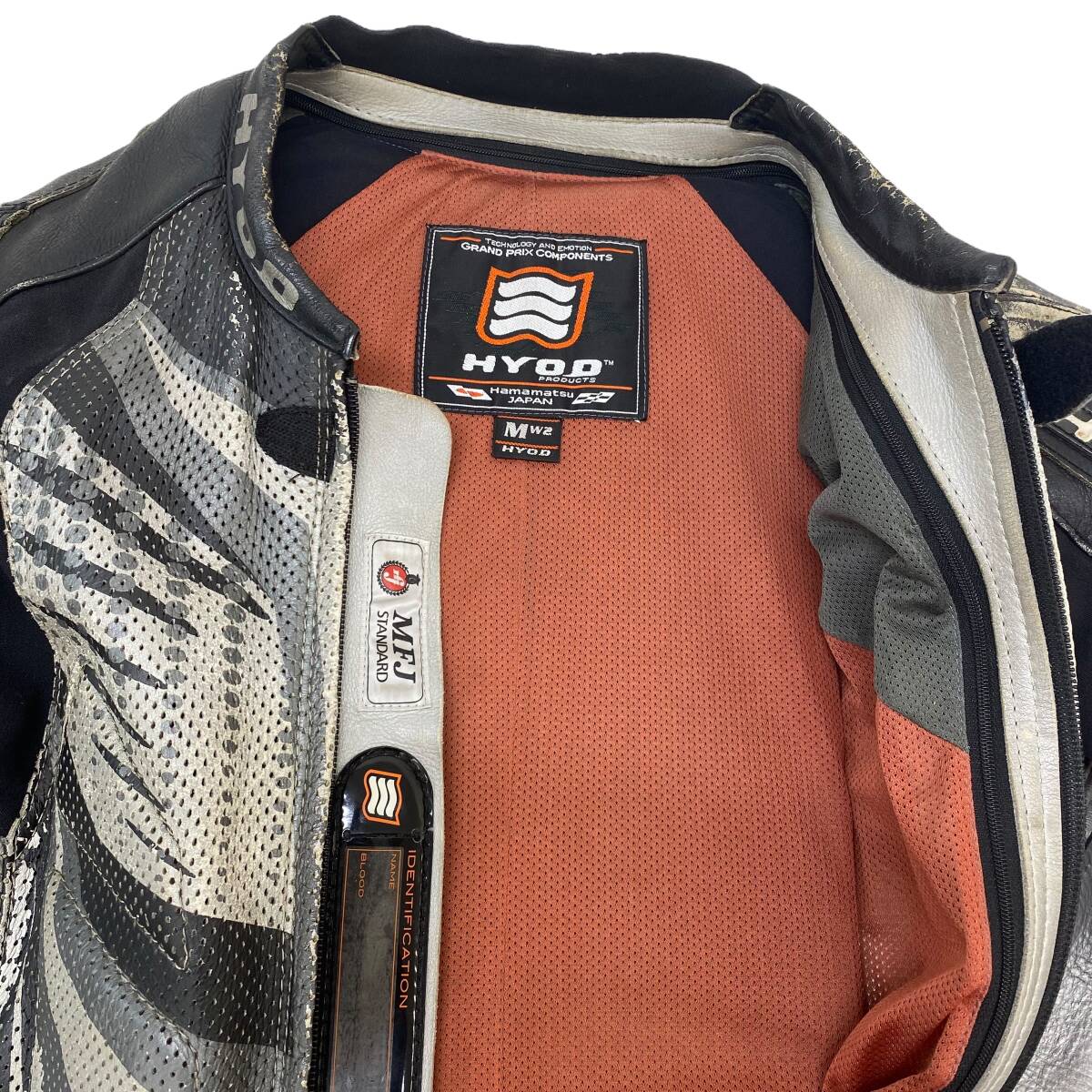 Yahoo!オークション - HYOD ヒョウドウ レーシングスーツ 革ツナギ MF...