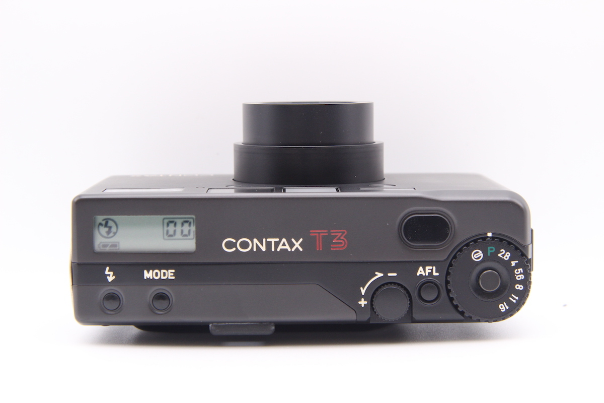 Yahoo!オークション - CONTAX T3 後期型 ダブルティース チタンブラッ...