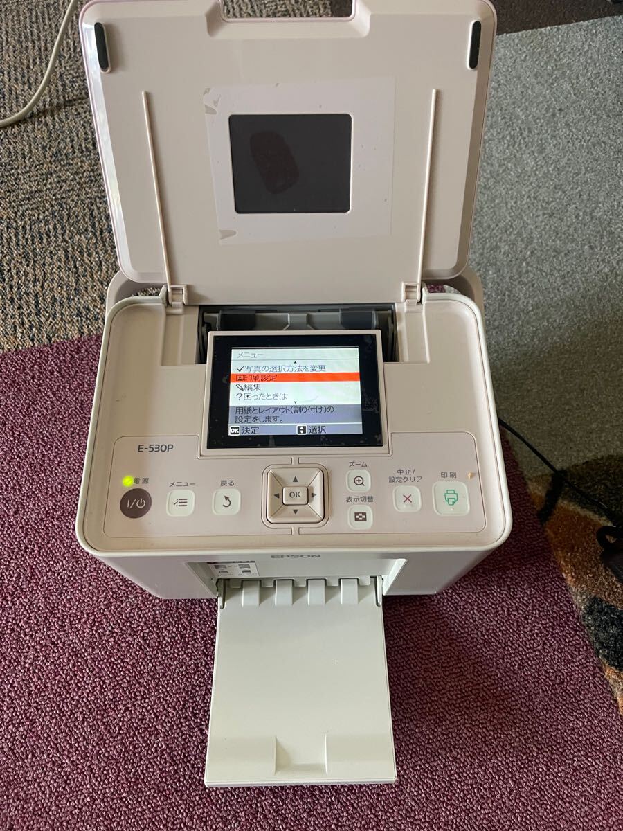 Yahoo!オークション - EPSON E-530P コンパクトフォトプリンター 通電...