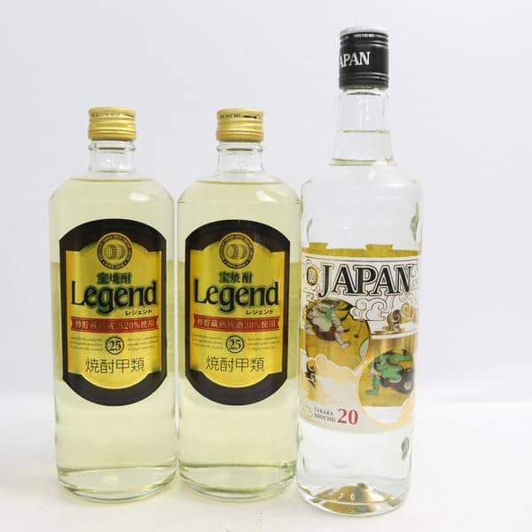 Yahoo!オークション - 1円~【3本セット】宝焼酎 各種（レジェンド 樽貯...