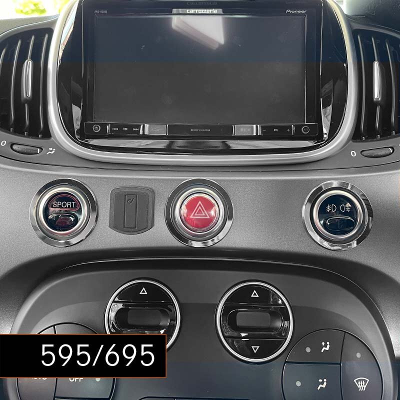 Yahoo!オークション - ABARTH F595/F695 ハザードリングセット/クロー...