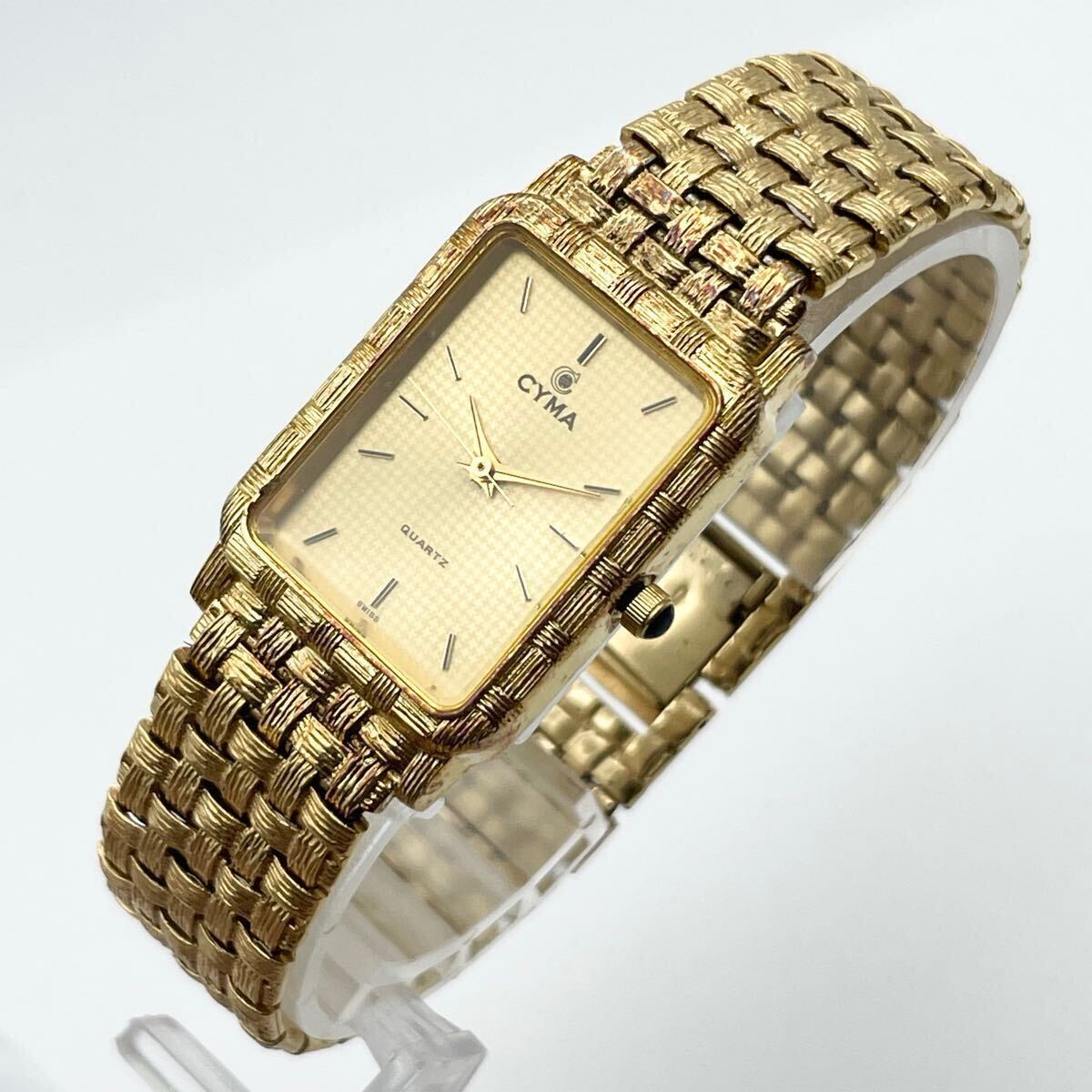 Yahoo!オークション - CYMA シーマ レディース クォーツ 腕時計 607 ゴ...