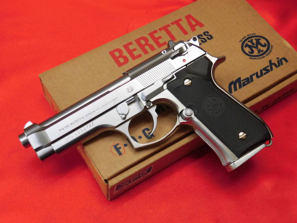 Yahoo!オークション - 未発火 マルシン ベレッタ92FSステンレス ABS製 ...
