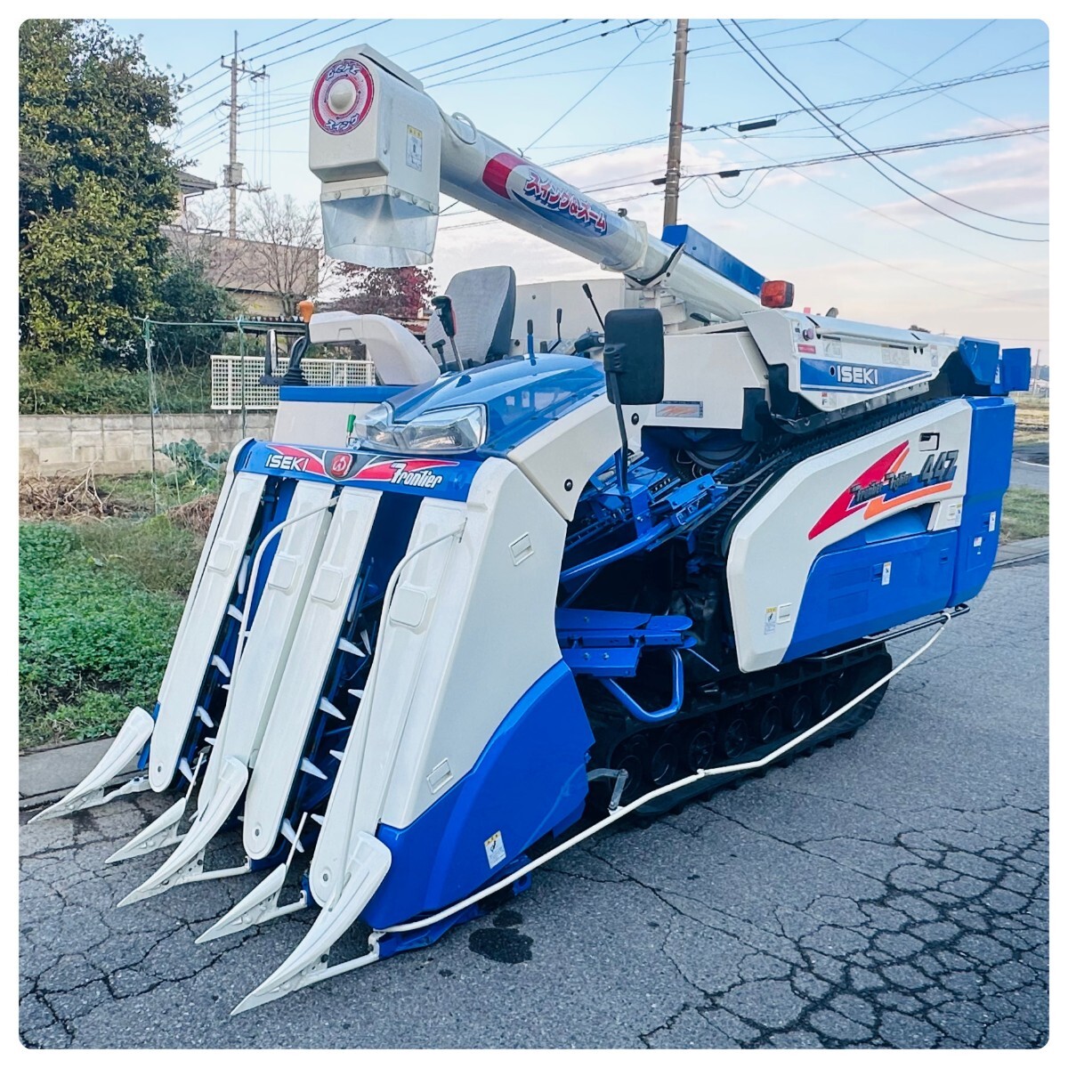 イセキコンバイン447 使用時間331h 47馬力 4条刈 HFG 447G(車体)｜売買されたオークション情報、yahooの商品情報をアーカイブ公開 - オークファン（aucfan.com）